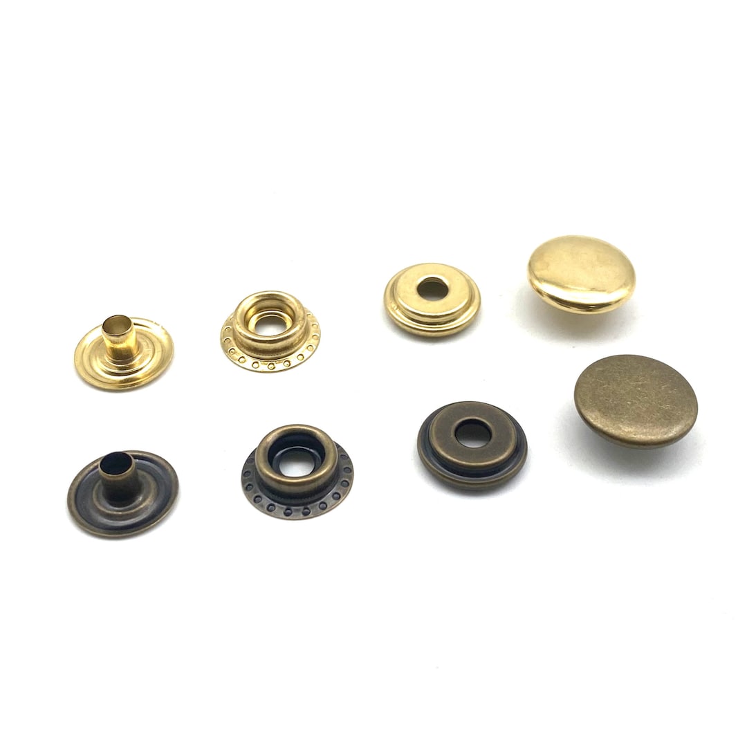 15mm Gold/bronze Snaps Model 201,leather Snap Buttons for Leather Case ...