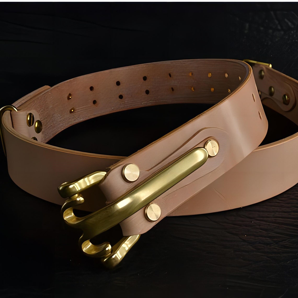 Handmade Littleton Cavalry Leather Belt Mens Street Wear Belts - Etsy
