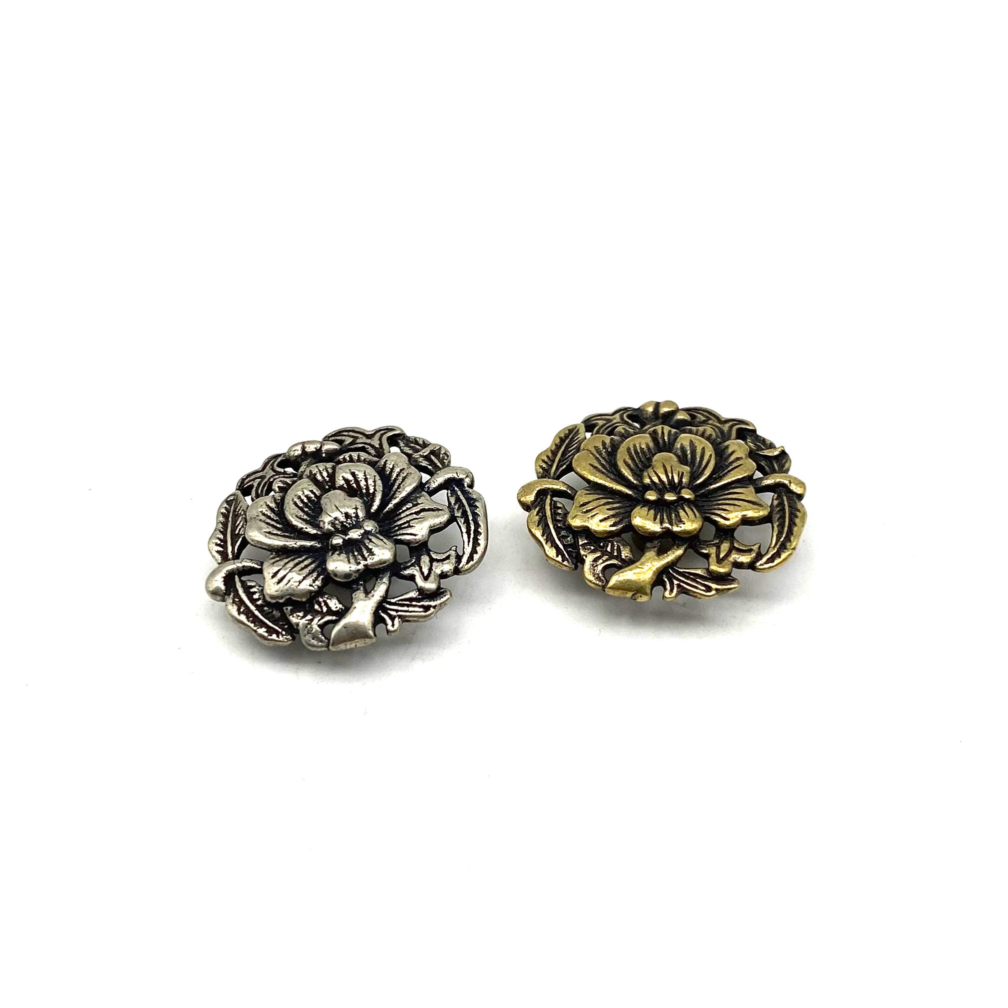 Flower Conchos Rivets Leather Craft Decoration Button Screw Back - Etsy