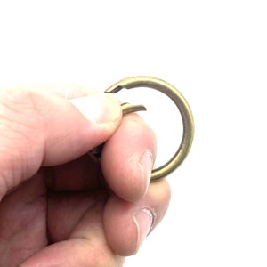 Bronze Key Split Rings Spring Ring Keyring Jump Rings Chain Connect ...