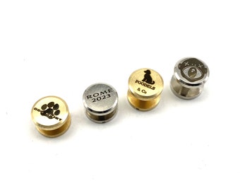 Golf Ball Screw Rivets, Chicago Screw / Concho Screw, 10mm Head Raw ...