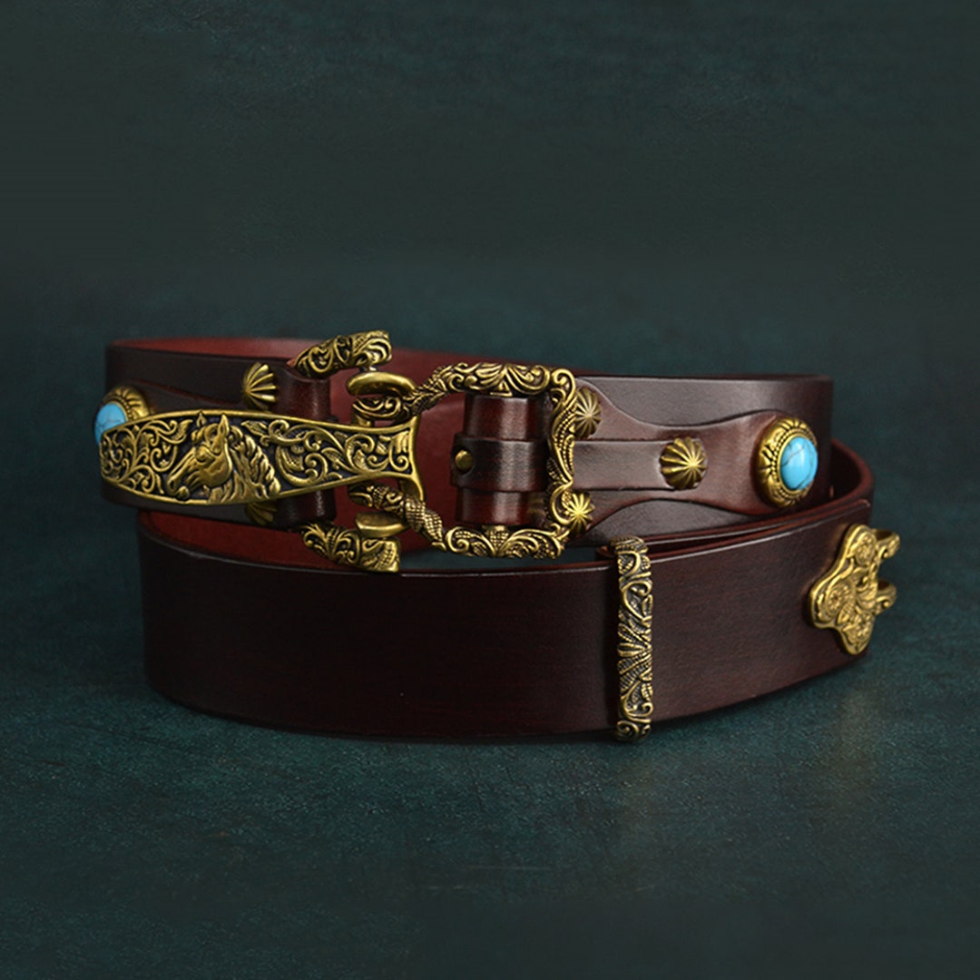 Handmade Littleton Cavalry Leather Belt Mens Street Wear Belts - Etsy