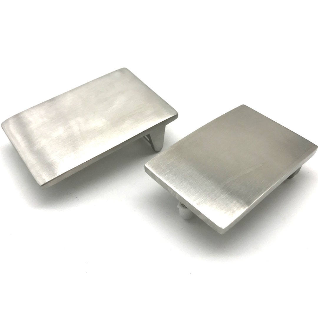 304L Stainless Steel Rectangular Smooth Plain Belts Buckles 35/40mm ...