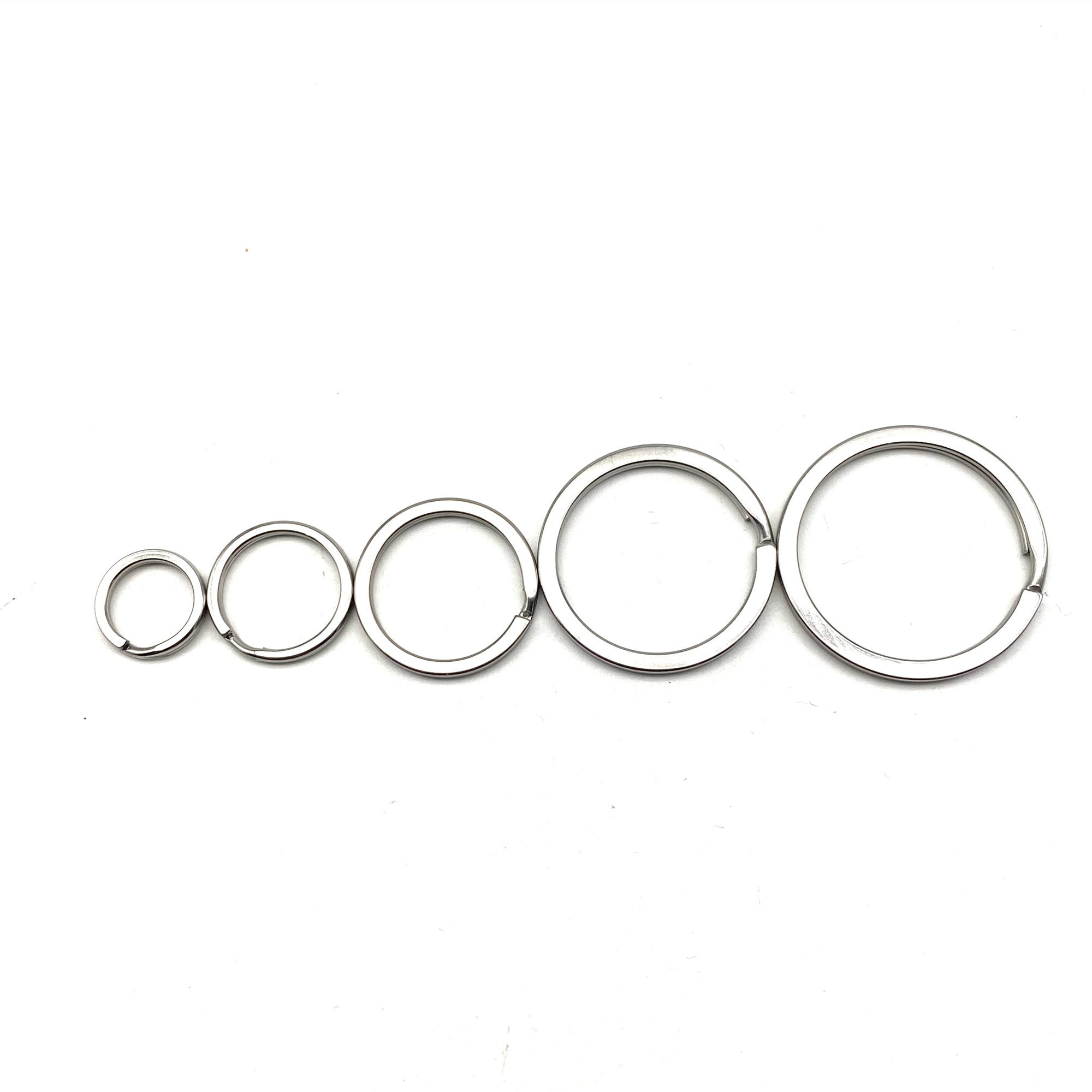 Stainless Steel Key Split Ring Keychain Ring Connector Rings 15/20/25 ...
