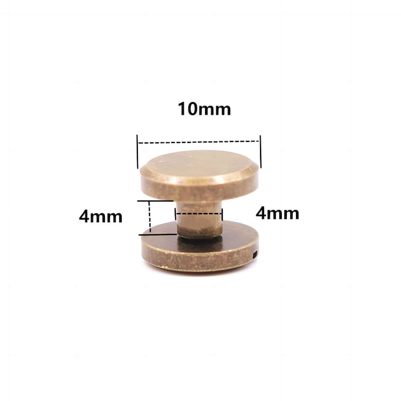 Bronze Chicago Screw Rivets Leather Fastener Rivets Brass Studs 4-15mm ...