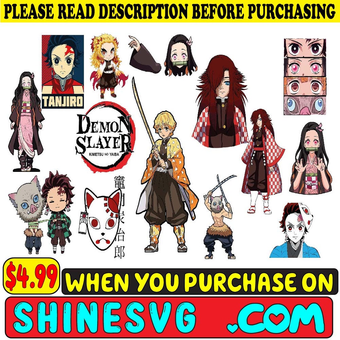 Bundle 14 Files Demon Svg Demon Slayer Bundle Svg Demon Slayer Svg