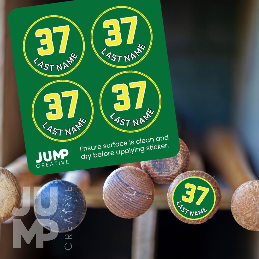 Custom Bat Knob Labels // Perfect for Baseball, Softball Bats // High ...