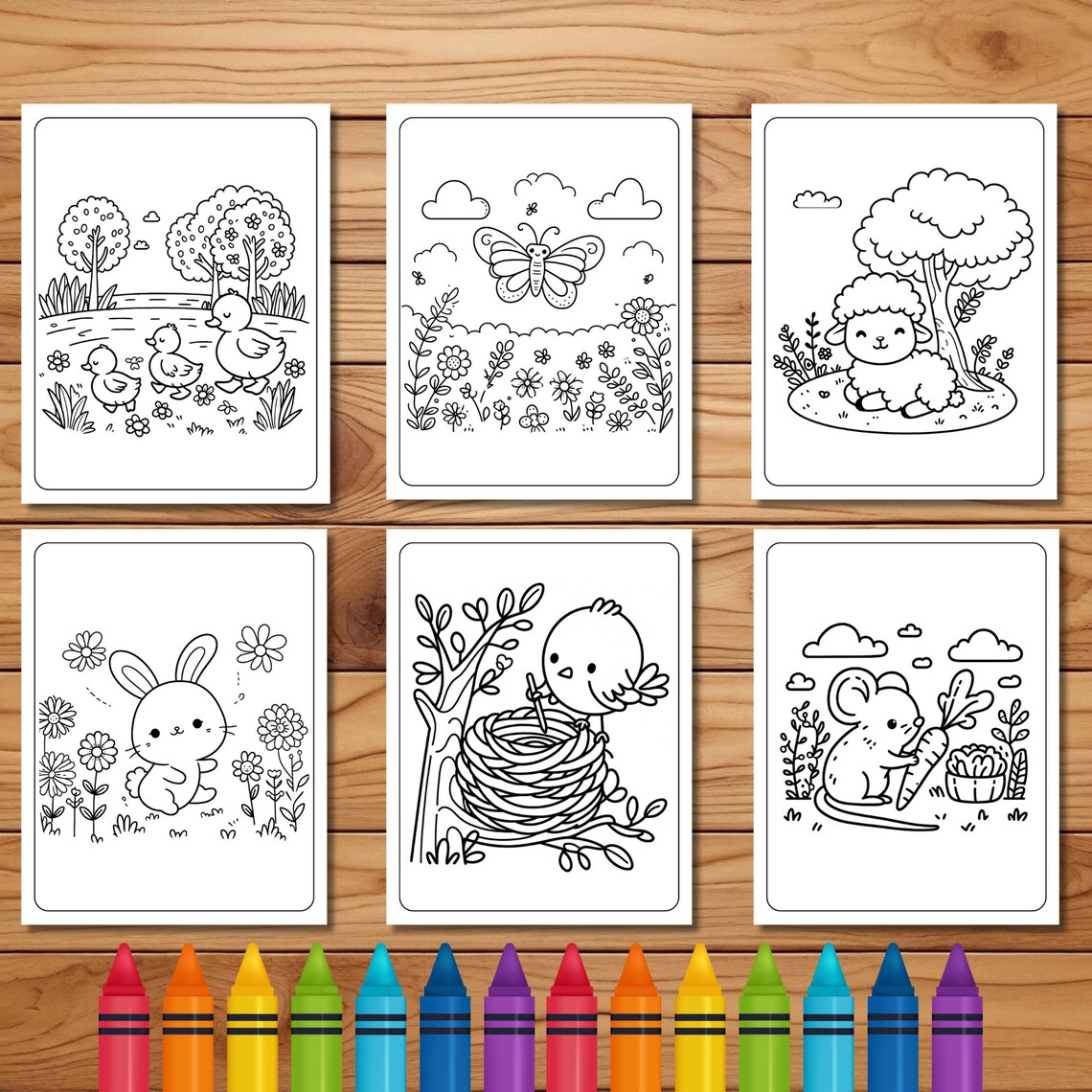 Springtime: Easter Coloring Pages for Kids, Printable Easter Coloring ...