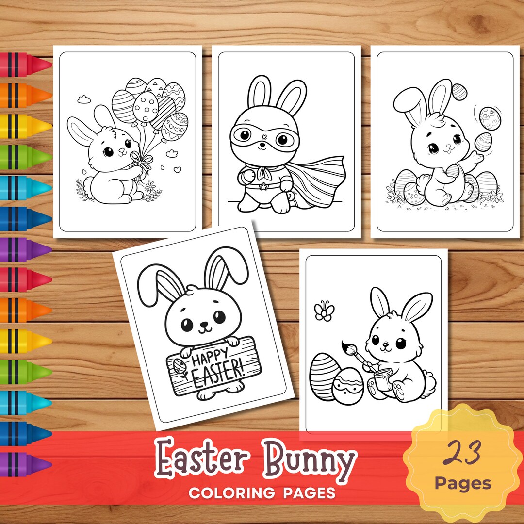 Springtime: Easter Bunny Coloring Pages for Kids, Bunny Coloring Pages ...