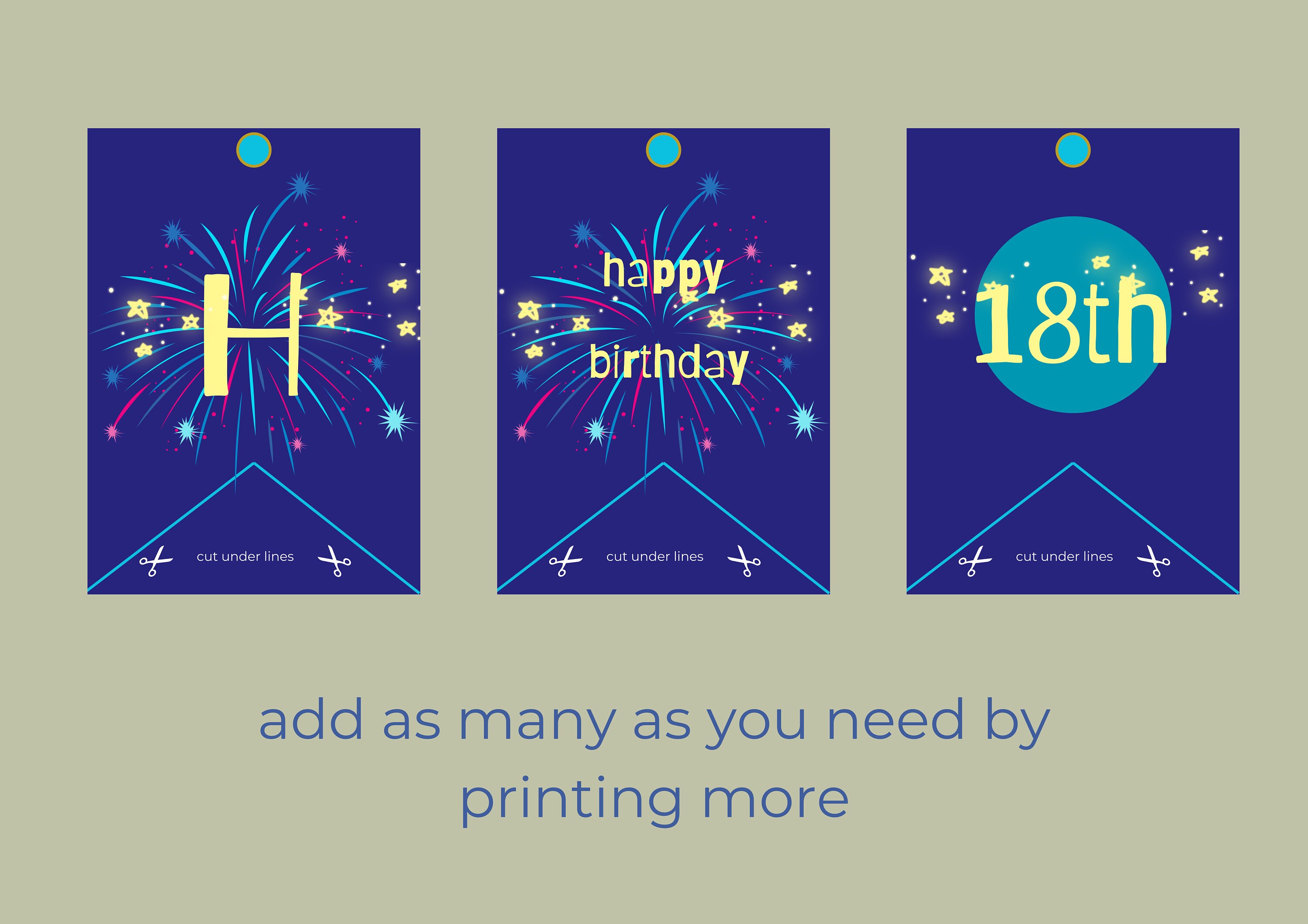 18TH Birthday Banner, Bunting for 18th Party, 18th Birthday Party ...