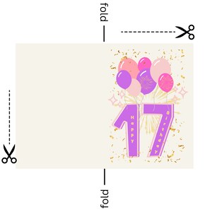 17th Birthday, Instant Download, Daughter Birthday Card, Funny ...