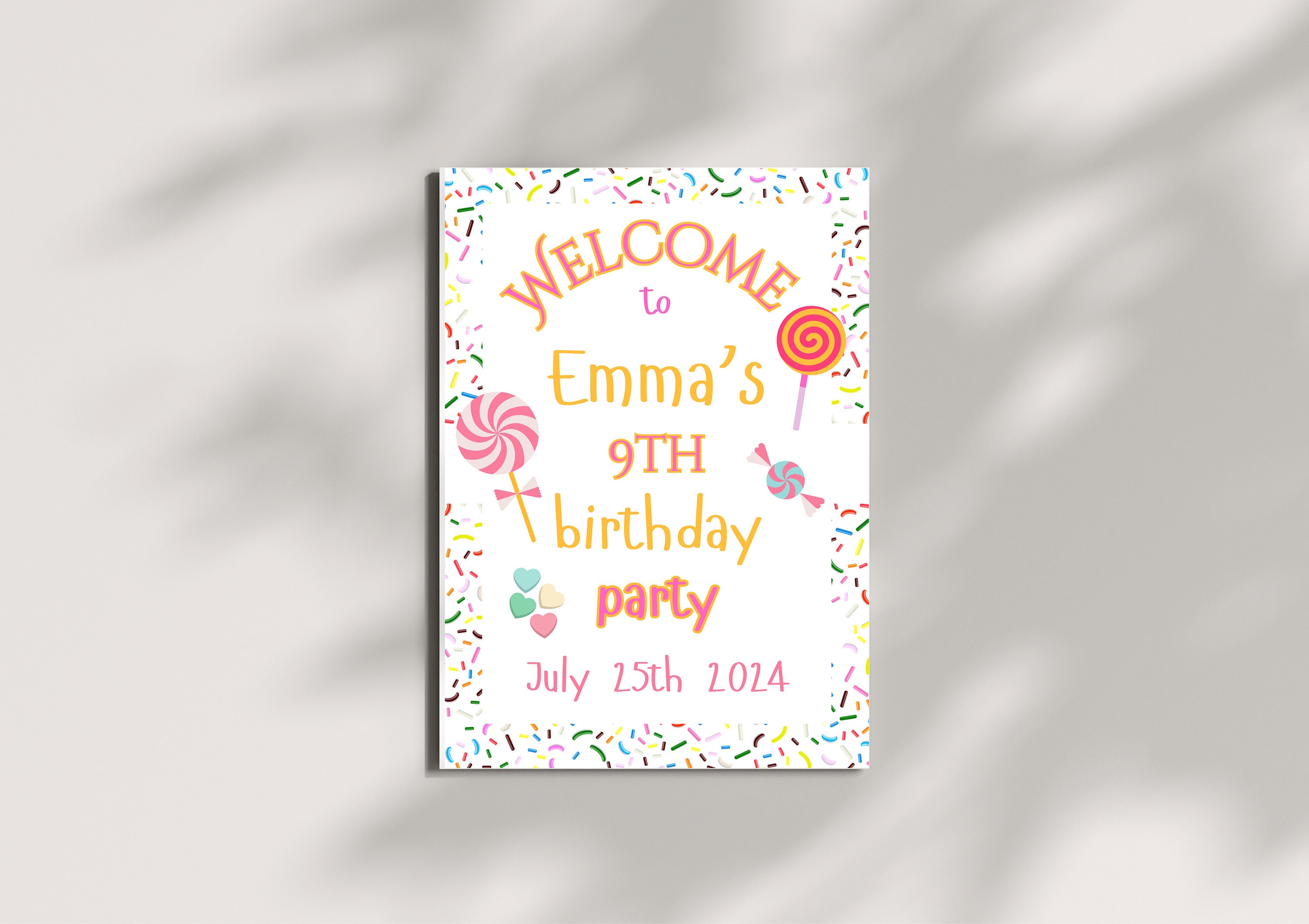 Happy Birthday Printable Candy Poster, Birthday Candy Board, Printable ...
