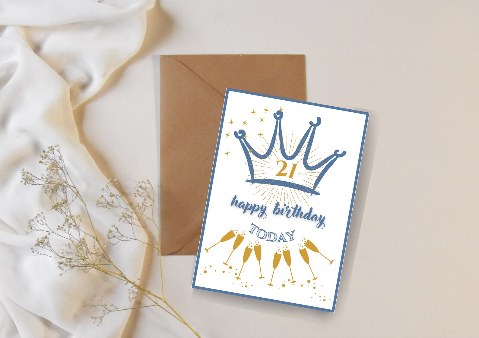 Happy 21st Birthday Card, 21st Birthday Card, Card for Him, 21st ...