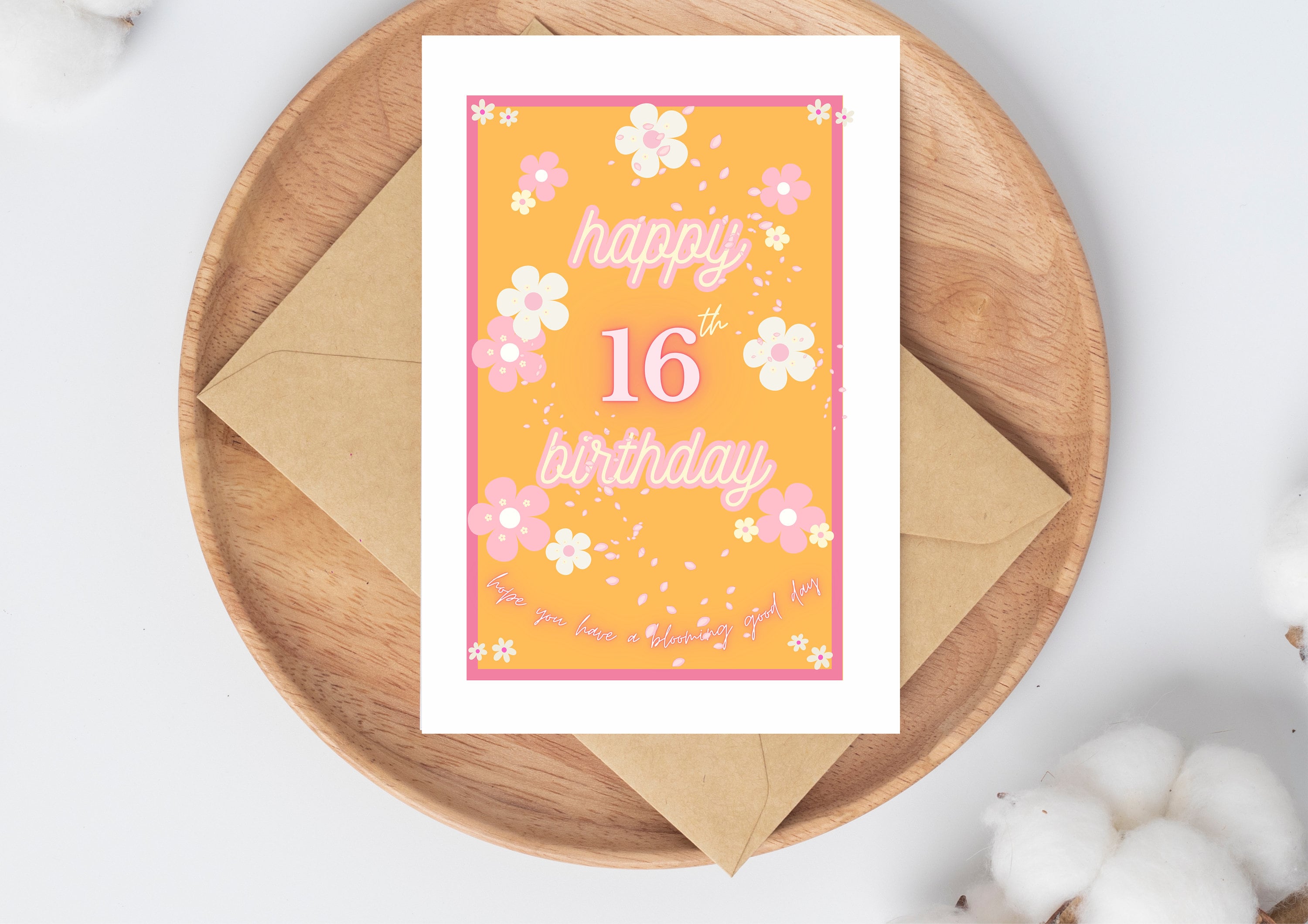 Sweet 16 Printable Birthday Card, Birthday Wishes 16th, Birthday ...