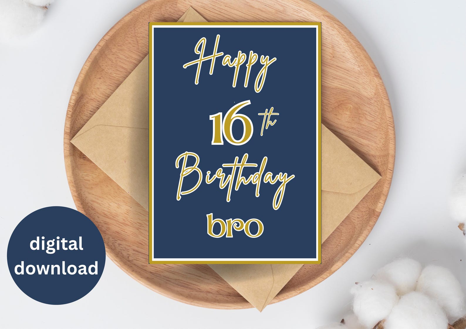 16 Year Old Boy Birthday Card, Greeting Cards, Printable Birthday Card ...