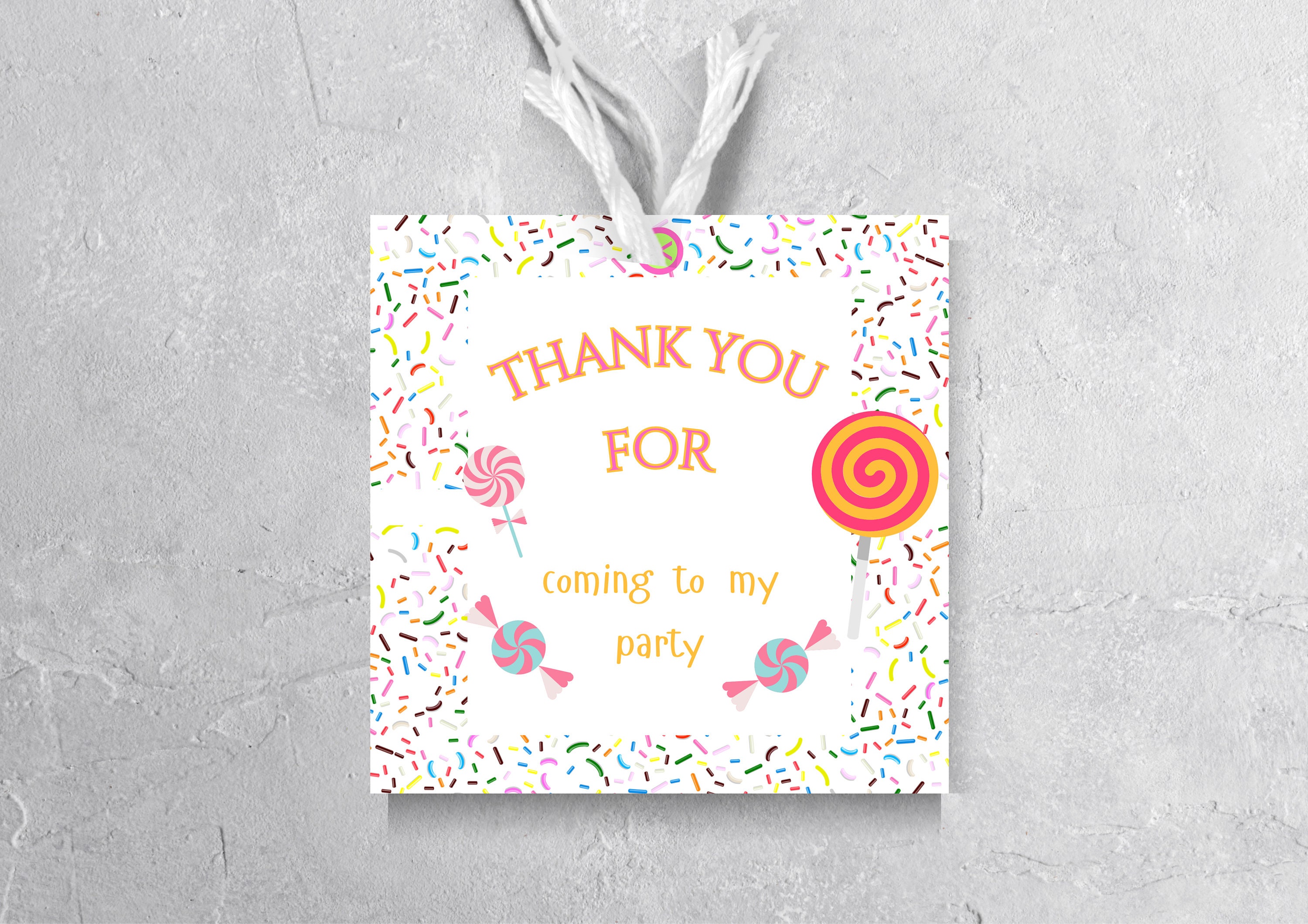 Candy Land Tags, Candy Land Birthday Party, Candy Land Party Favor Tags ...