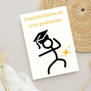 Graduation Card Printable Folded Card, Instant Download ...