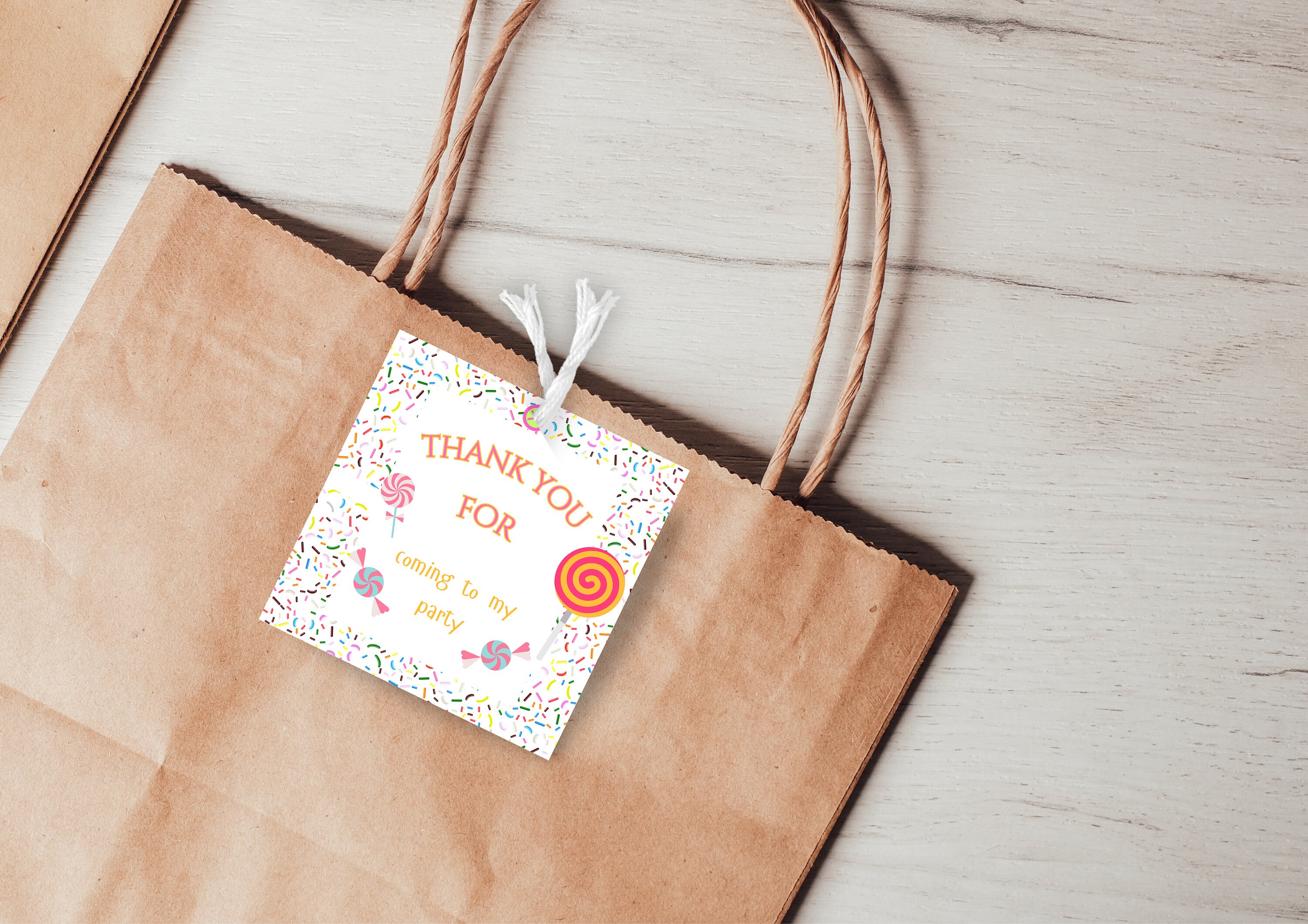 Candy Land Tags, Candy Land Birthday Party, Candy Land Party Favor Tags ...