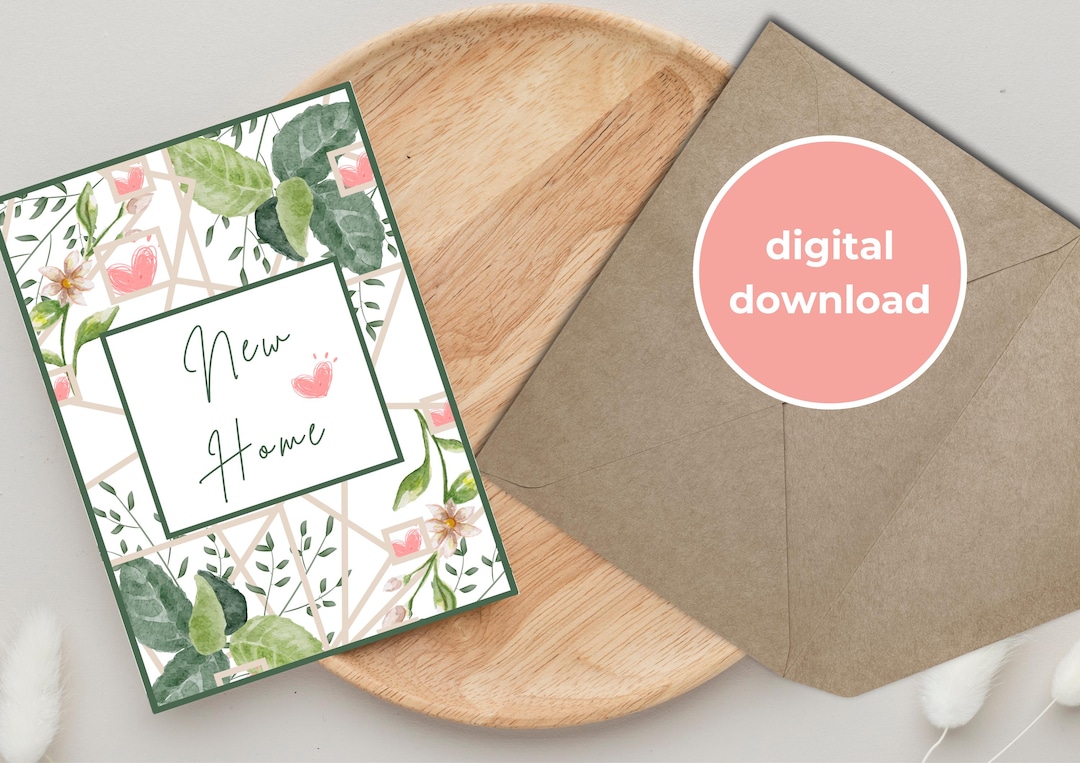 Congrats on Your New Home Card Printable, New Home Card, Congrats on ...