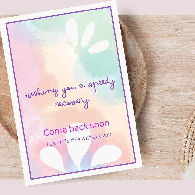 Recovery Cards - Etsy