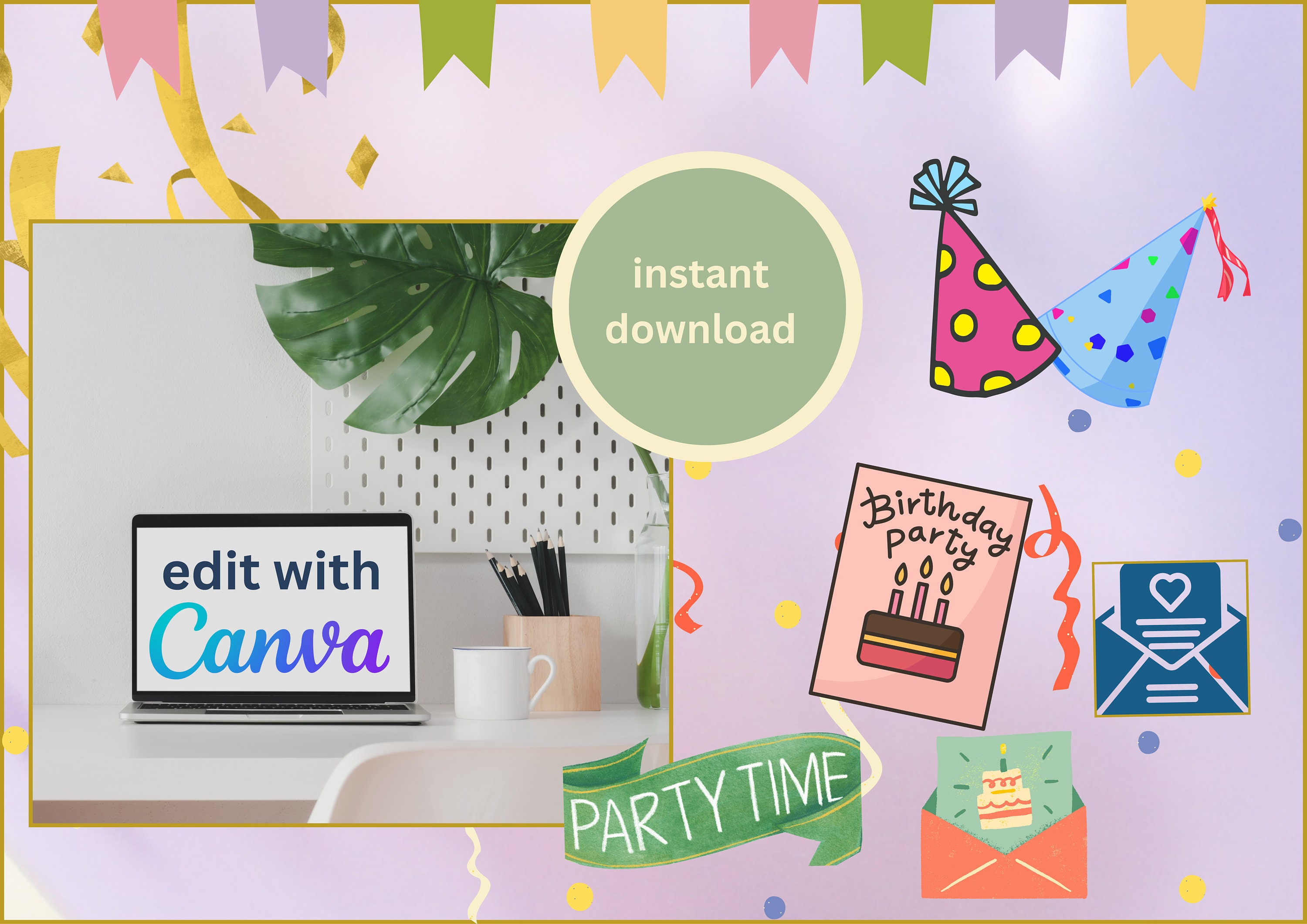 9 Year Old Invitation Digital Download Cloud 9 Party Invite Girl Invite ...