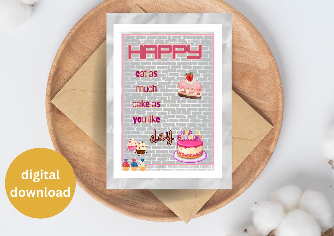 Printable Birthday Card Funny Coworker, Card for Friend, Printable ...
