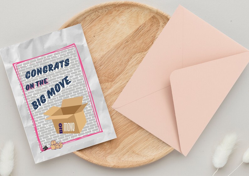 Moving Card, We've Moved Greeting Card, Congrats on New Home Card ...