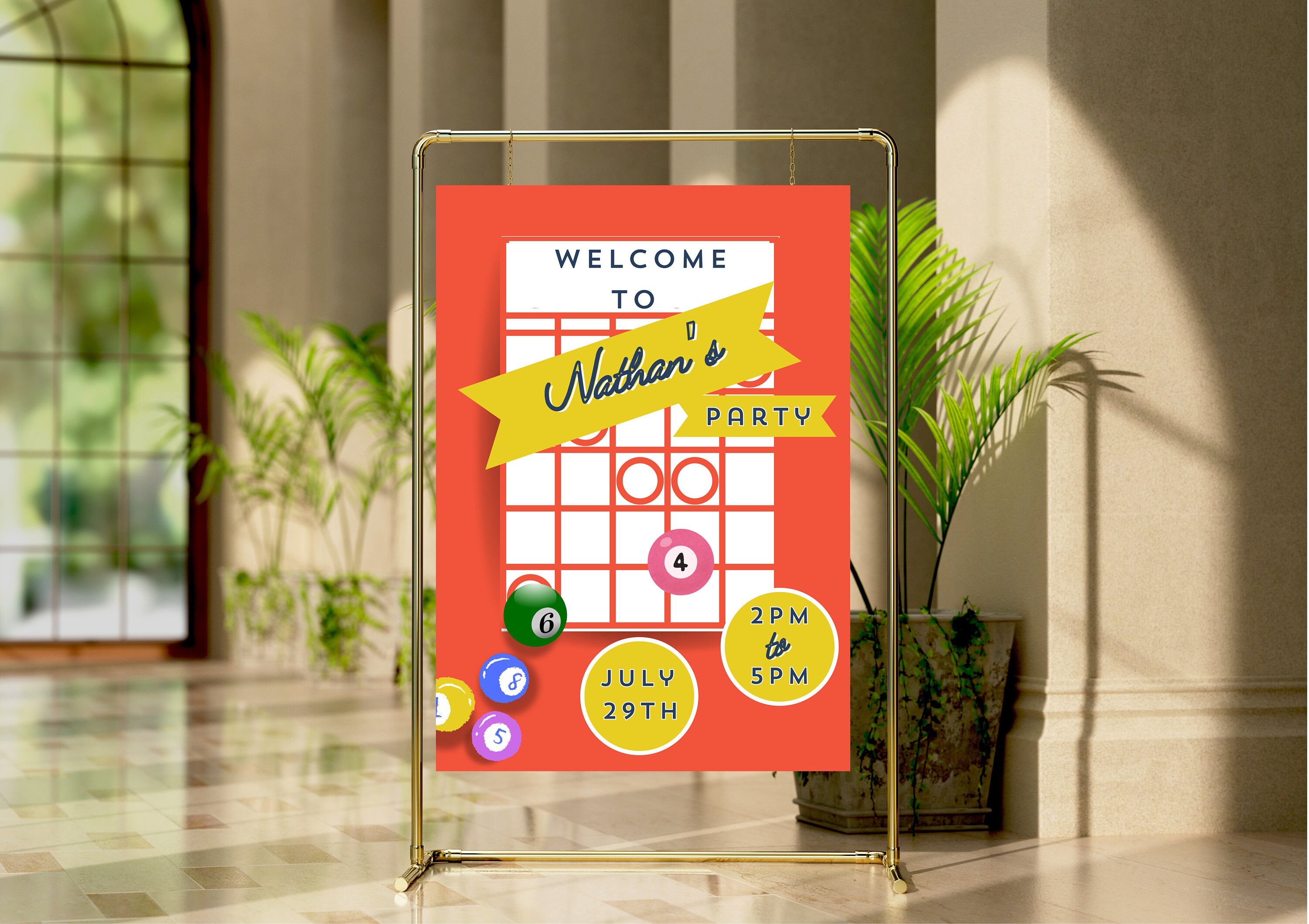 Bingo Poster, Digital Download, Bingo Party Template, Bedroom Decor ...