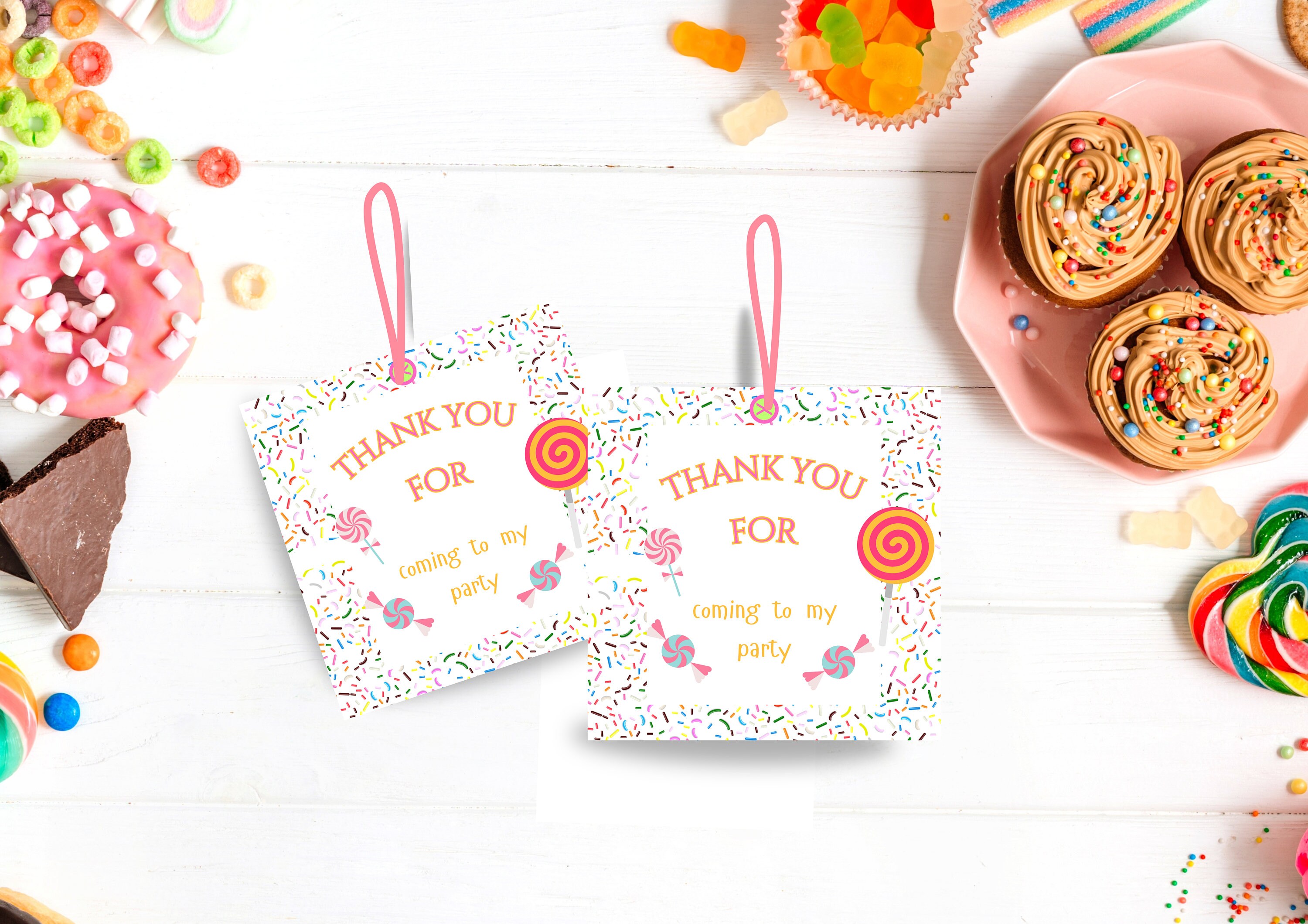 Candy Land Tags, Candy Land Birthday Party, Candy Land Party Favor Tags ...