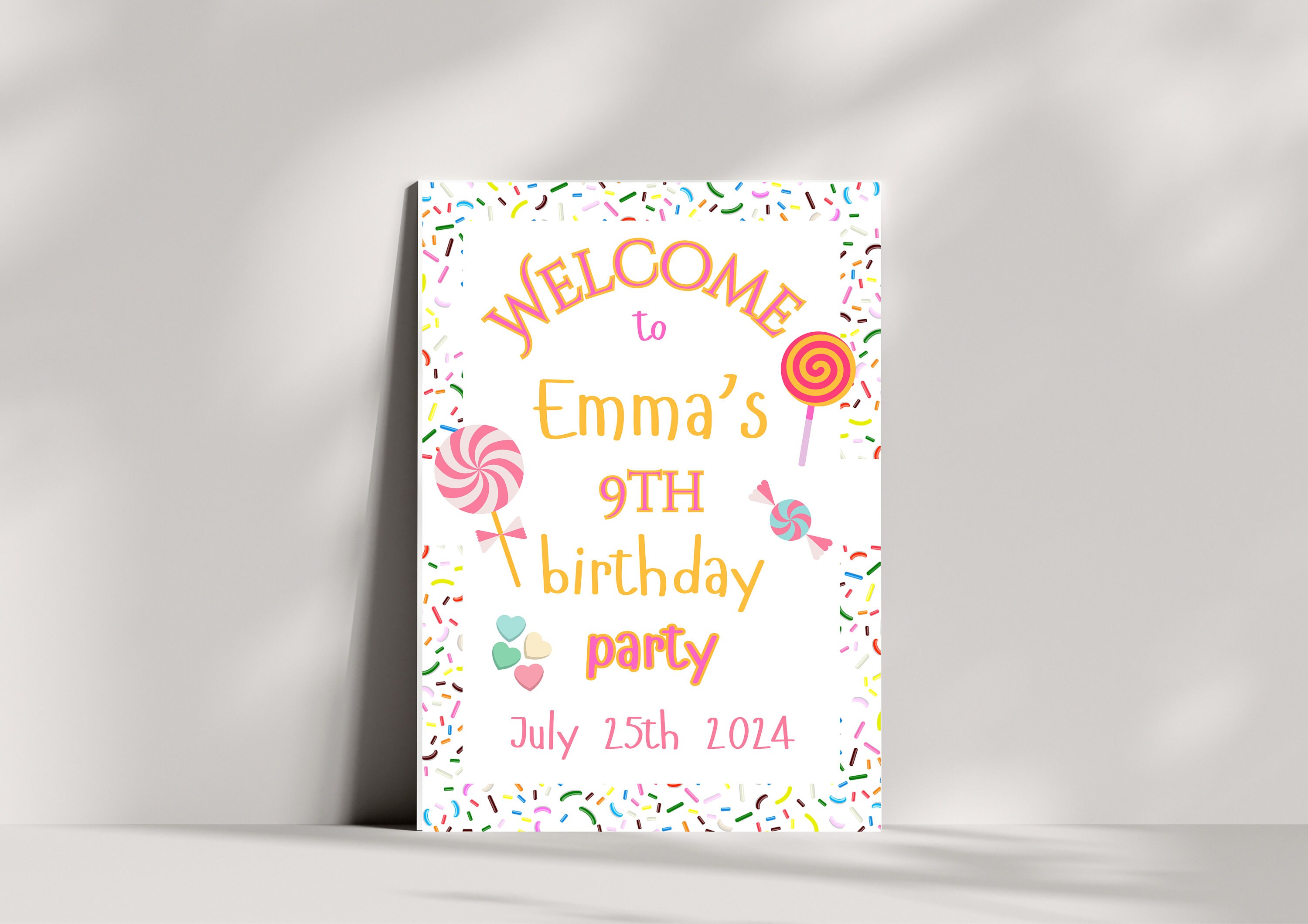 Happy Birthday Printable Candy Poster, Birthday Candy Board, Printable ...