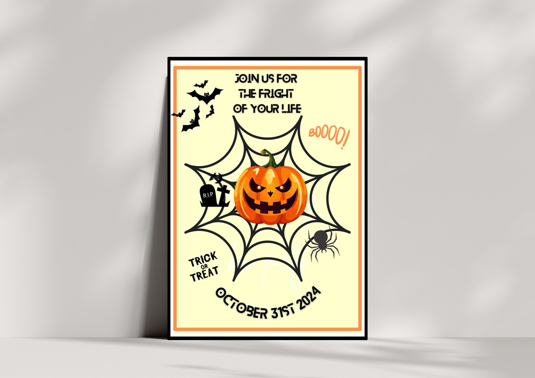Spooky Month Poster, Halloween Party Poster, Home Decor, Halloween ...