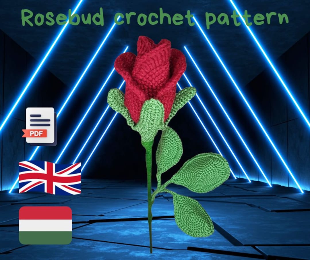 Rosebud Crochet Pattern Etsy