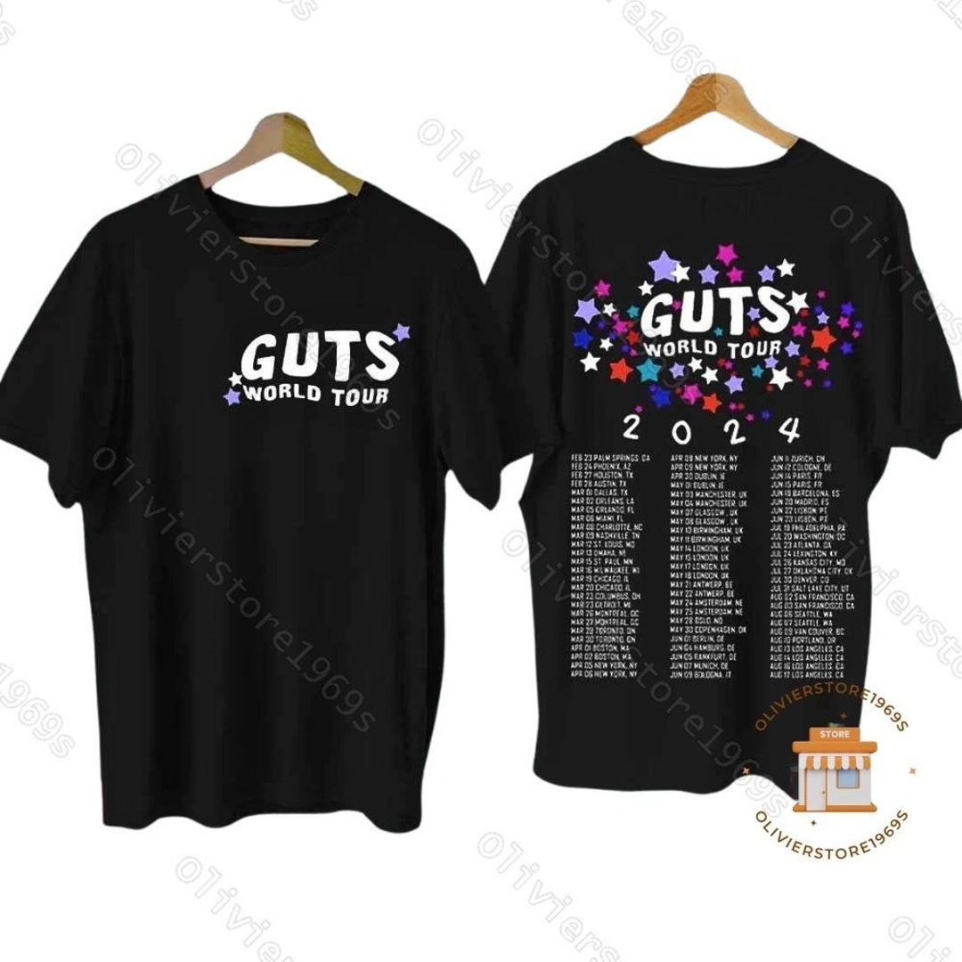 Olivia Rodrigo Gut Tour Shirt 2024 Gut World Tour Merch Olivia