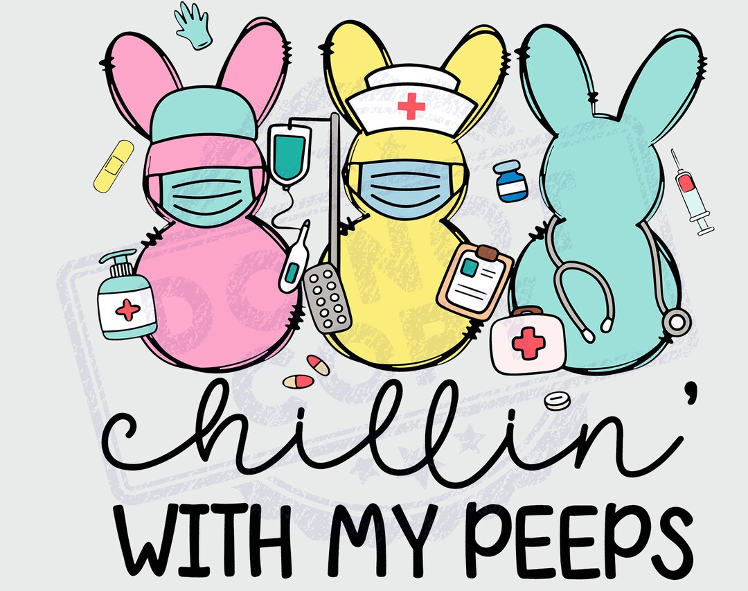 Easter Bunny PNG Download, Doctor Easter Png, Chillin With My Peeps Png ...