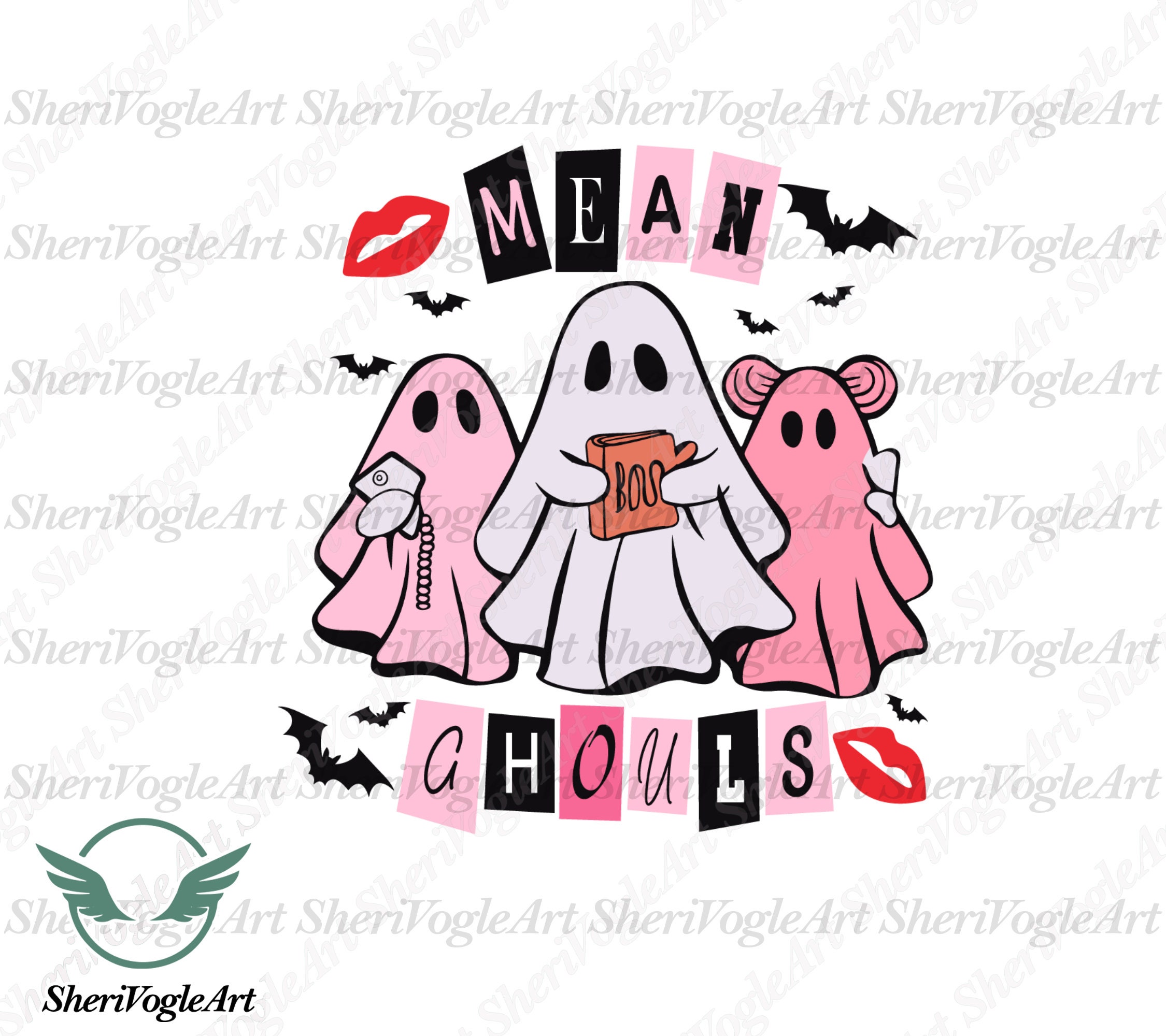 Mean Ghost Svg, Retro Halloween Svg, Ghouls Ghost Svg, Cute Ghost Svg ...