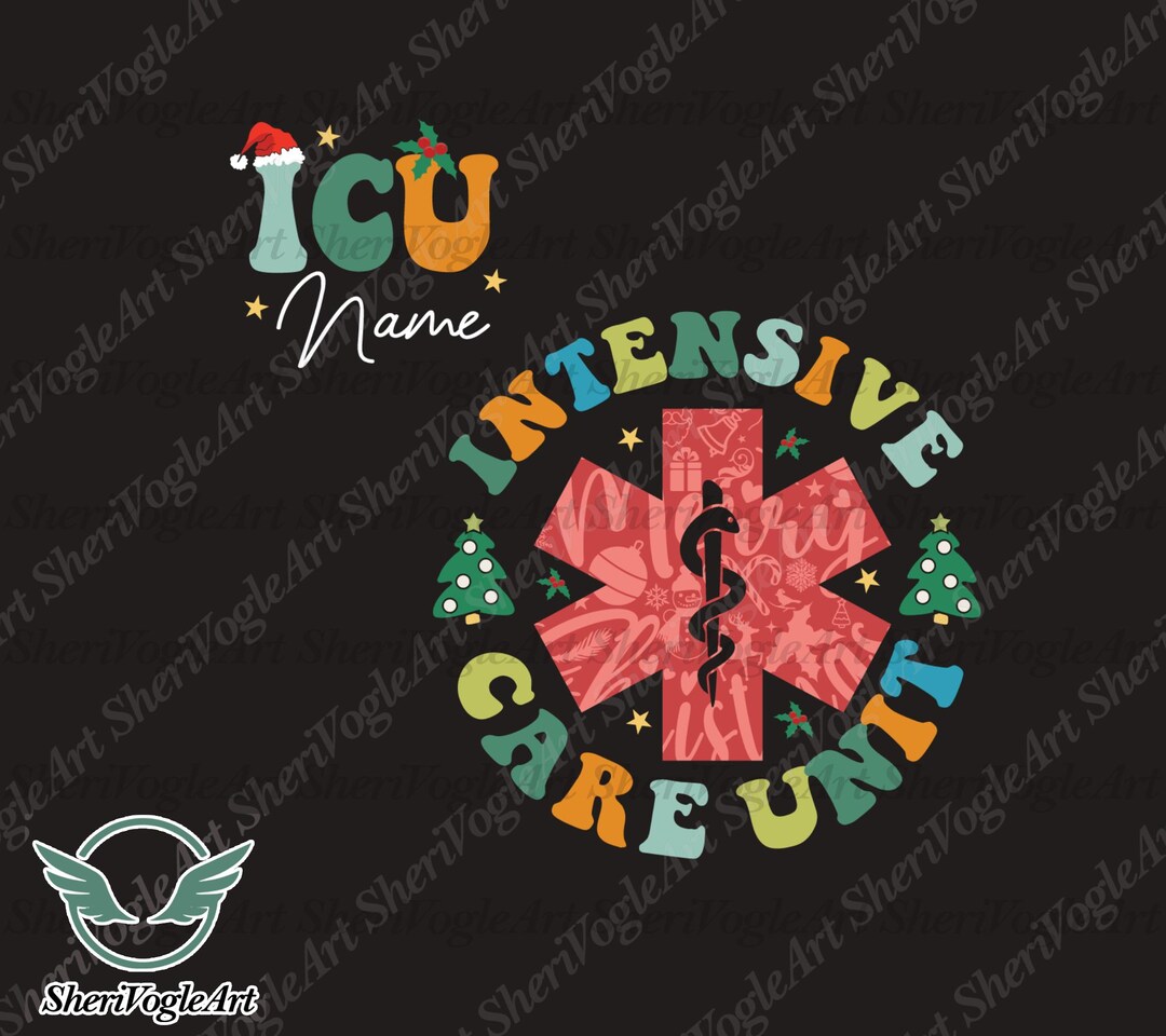 ICU Christmas Svg Png, Christmas Nurse Svg Png, Xmas Gift for Nurse ...