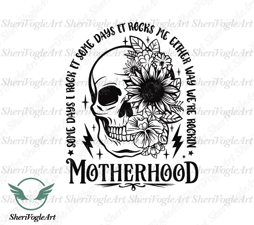 Motherhood Some Days I Rock It SVG - Etsy