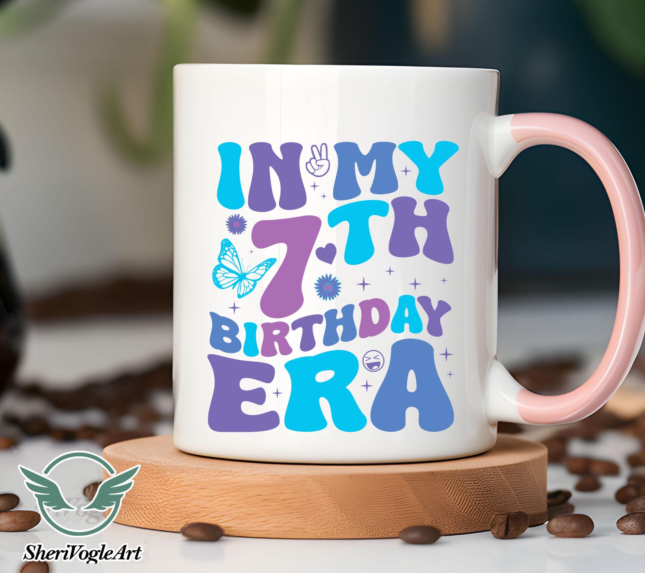 In My 7th Birthday Era Svg Png, Seven Years Birthday Svg Png, Kids ...