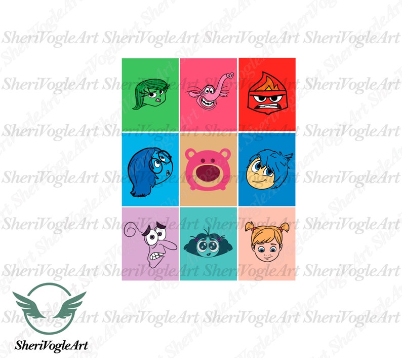 Inside Out Characters Svg Digital File - Etsy Australia