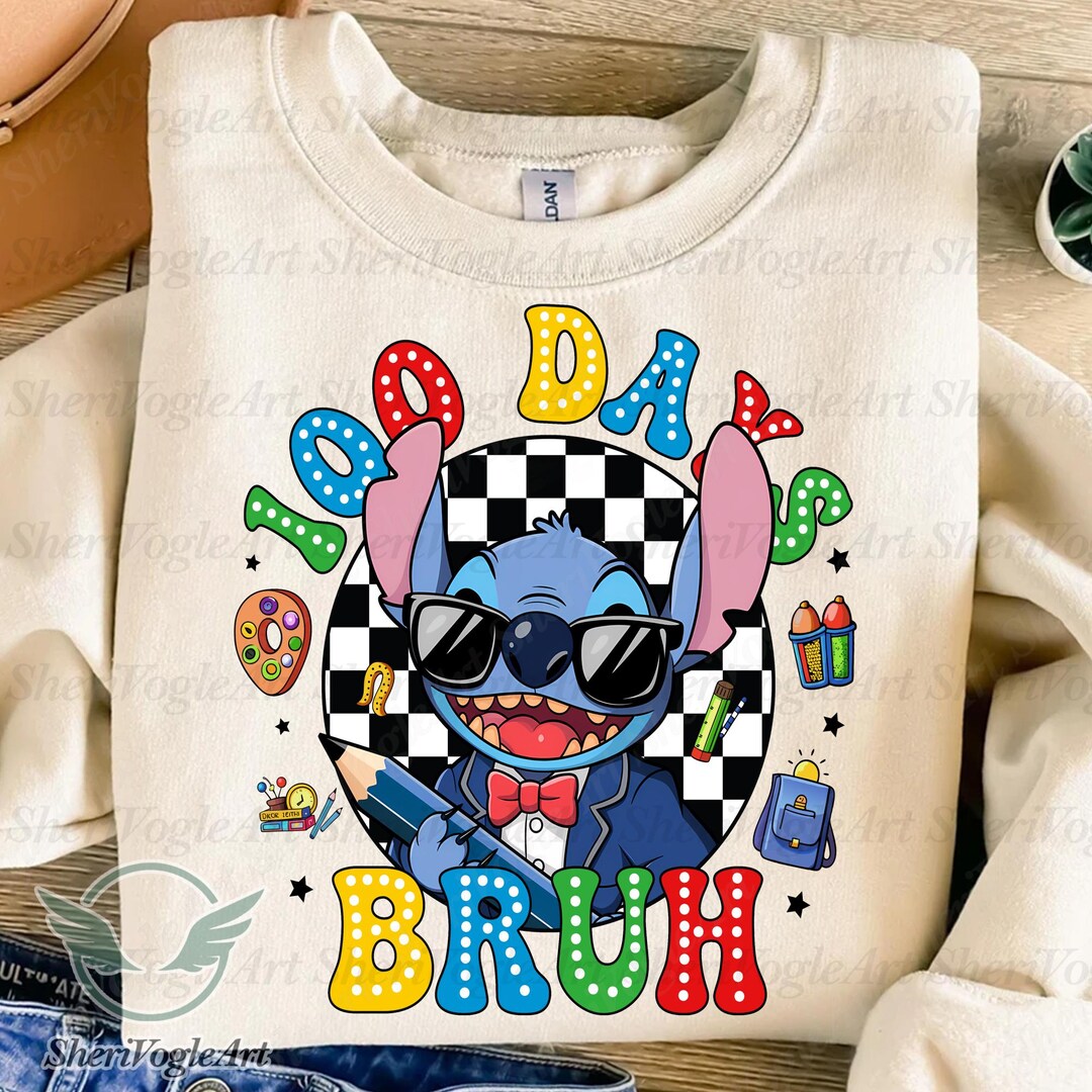 100 Days Bruh Png, 100 Days of School Png, Alien Blue 100 Days Bruh ...