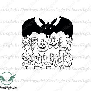 Spooky Squad SVG, Kids Halloween SVG, Trick or Treat Costume, Halloween ...