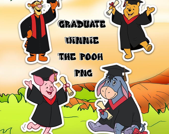 Graduation Winnie the Pooh Tigger Grad Gift Soft Huggable Stuffed ...