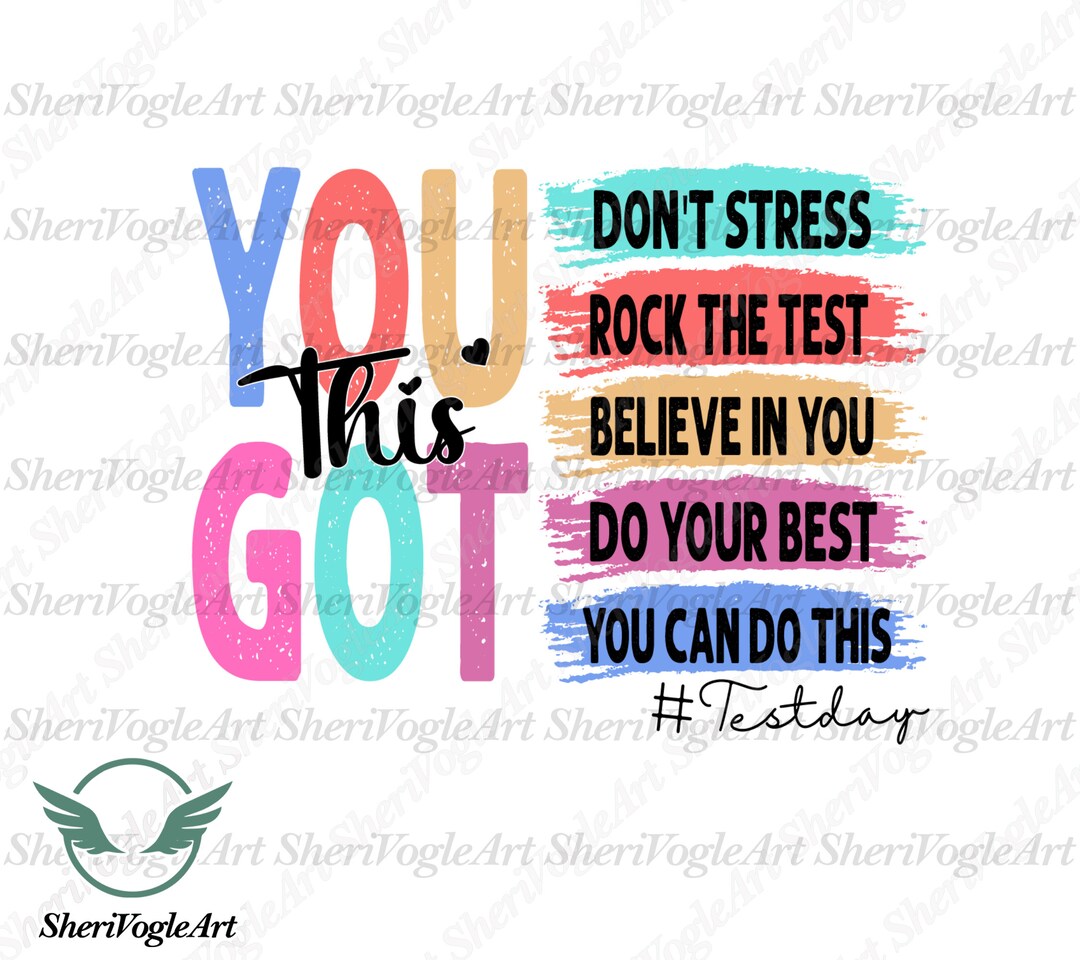 It’s Test Day You Got This Svg Png, Rock the Test Png, Test Day Png ...