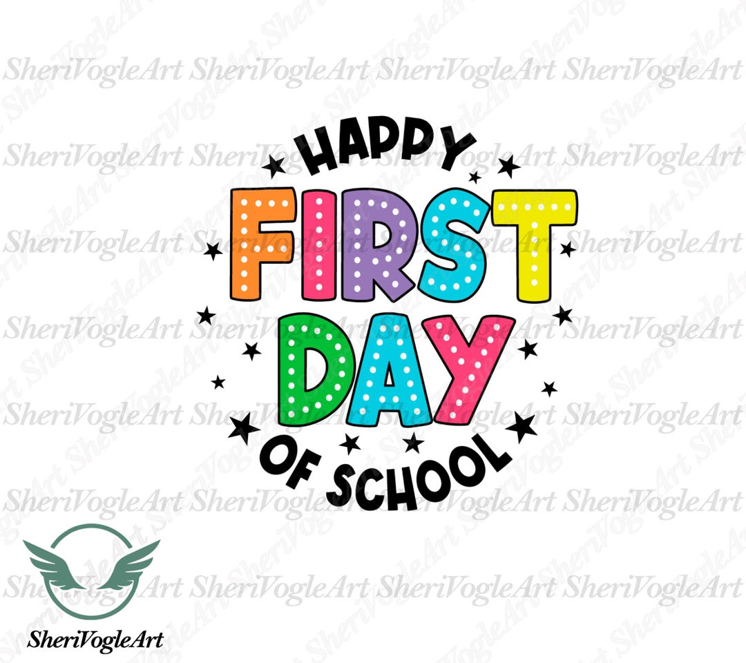 Happy First Day of School Svg, Back to School Svg, Teacher First Day ...
