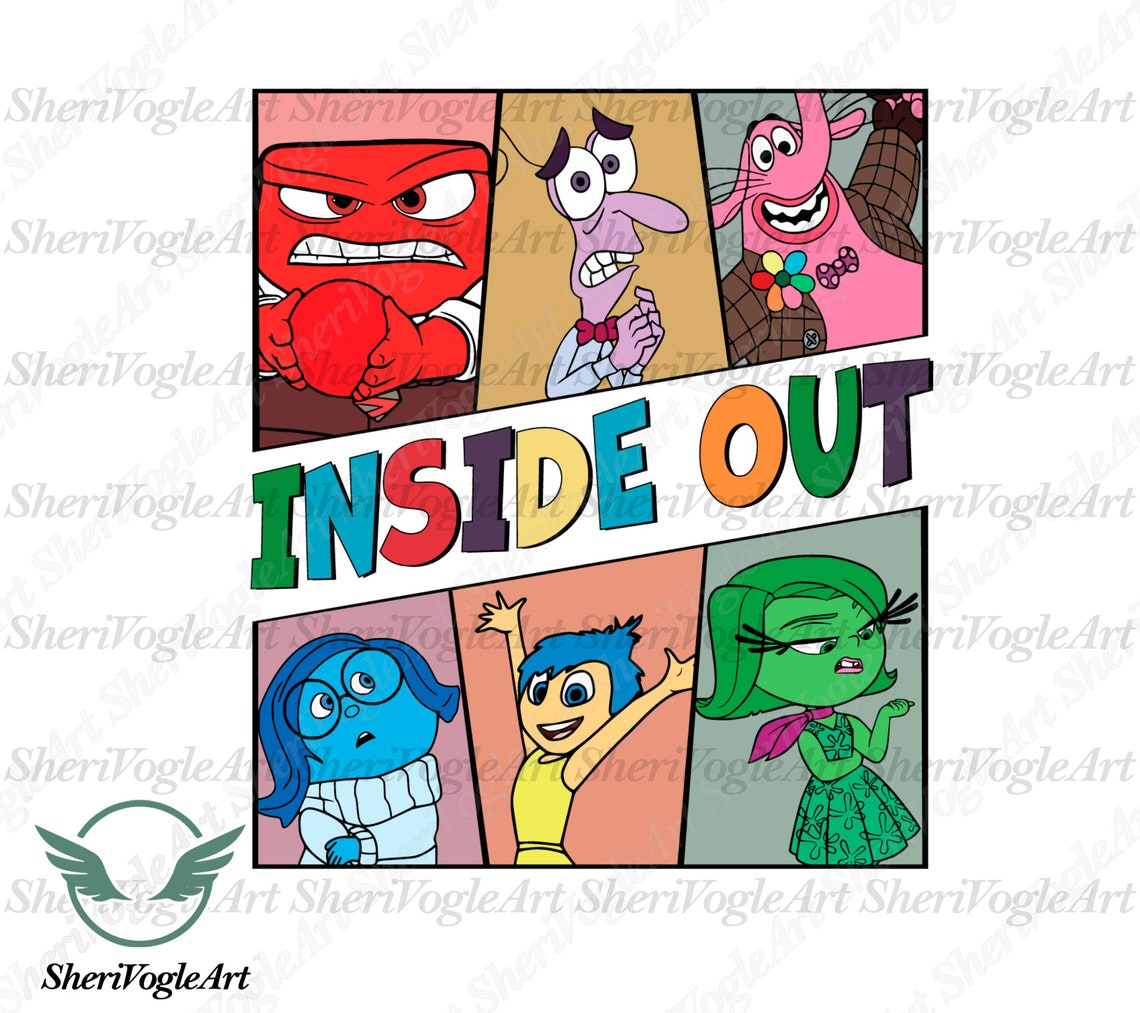 Inside Out Characters SVG, PNG, PDF: Digital Files - Etsy Canada