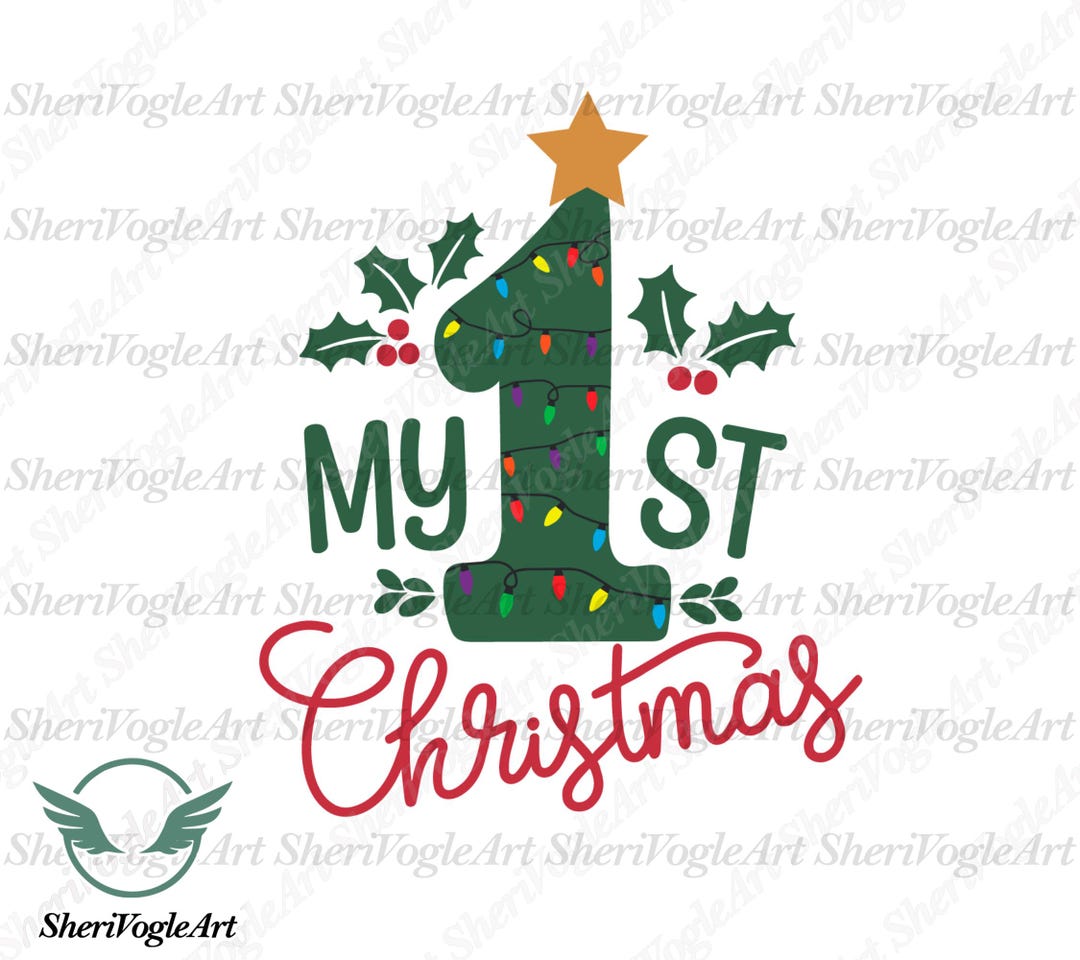 My First Christmas SVG, PNG Files, 1st Christmas Svg, Baby Christmas ...