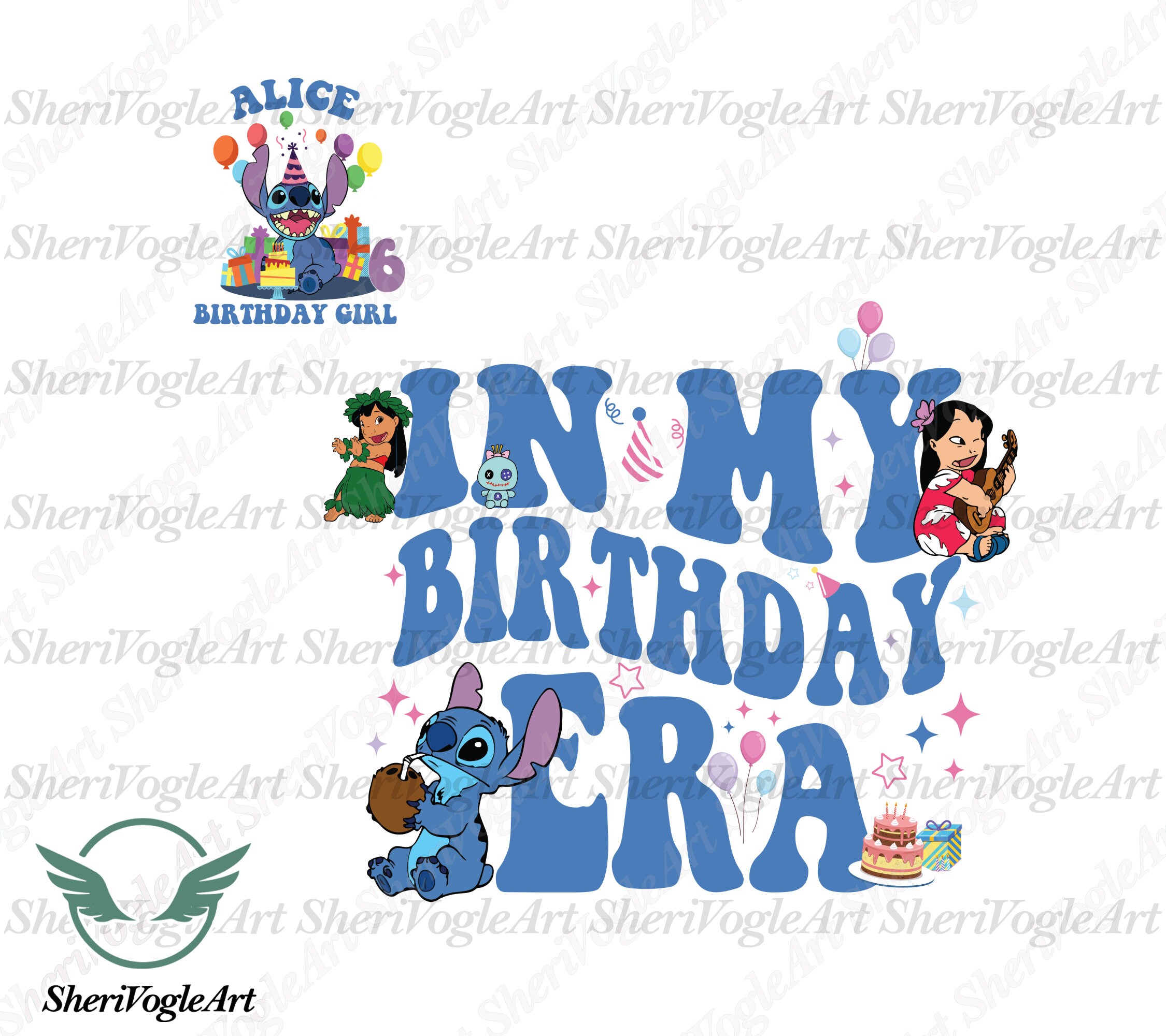 Personalized Stitch Birthday Girl Png, Stitch Birthday Party Png, Lilo ...