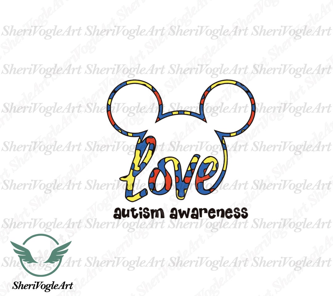 Mouse Autism Awareness Svg, Autism Svg, Autism Awareness Svg, Mouse ...