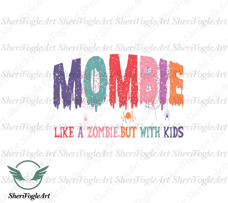 Mombie Like a Zombie but With Kids Svg, Mombie Like A Zombie but With ...