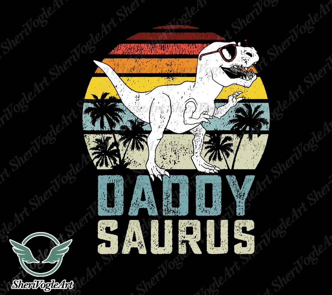 Papá Saurus Sunset Svg, Día del Padre Svg, Daddysaurus Svg, Papá Saurus ...